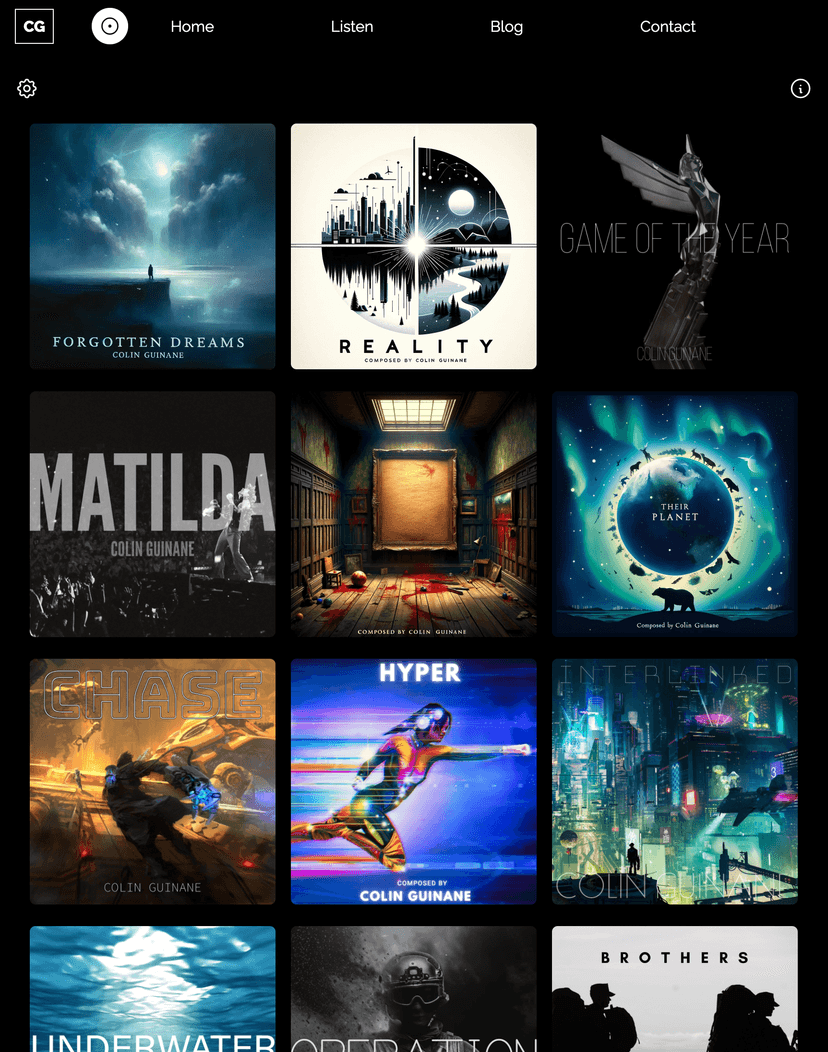 Music Portfolio | c-g.dev